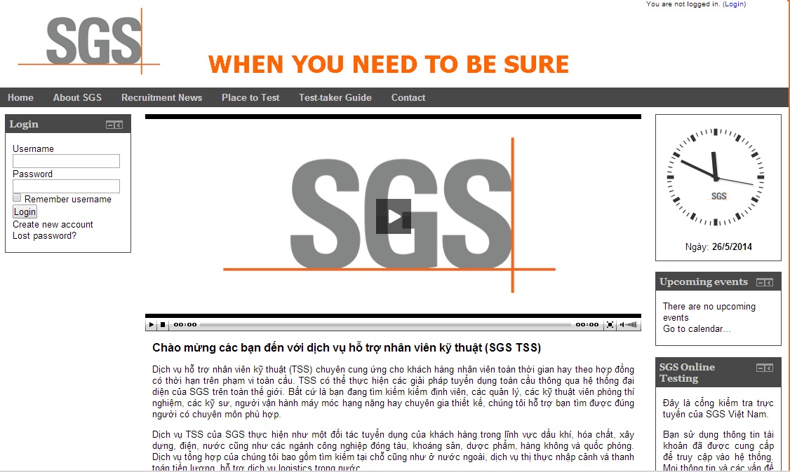 OMT cung cấp dịch vụ Kiểm tra trực tuyến cho SGS Việt Nam – OMT